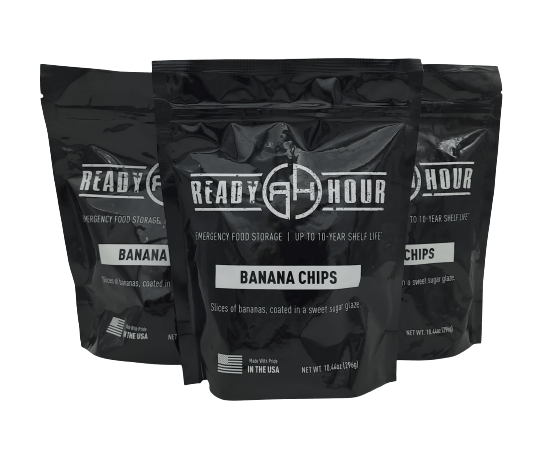 Ready Hour Banana Chips Individual Pack (8 servings) - Outdoorsmen